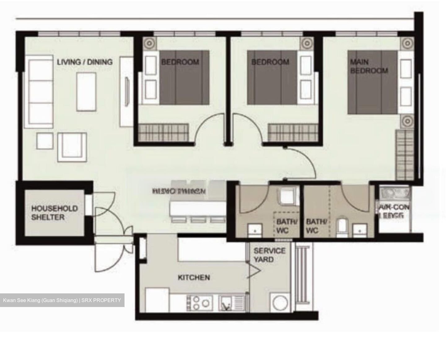 Eunos Road 5 (Geylang), HDB 4 Rooms - For Sale #108793341