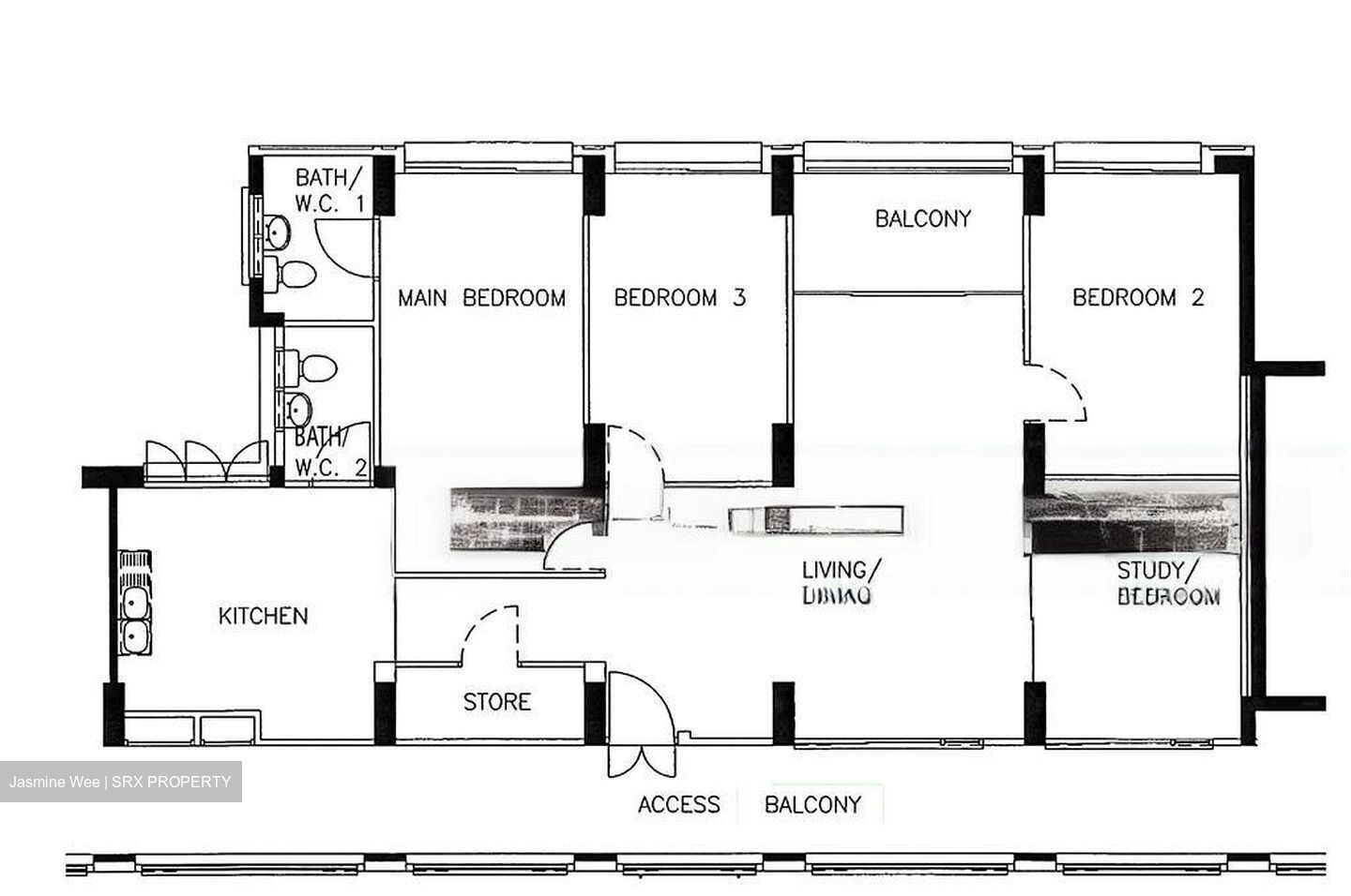 West Crest @ Bukit Batok (Bukit Batok), HDB 4 Rooms - For Sale #109447681