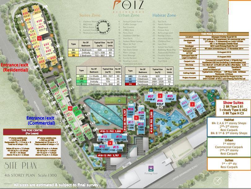 Floor Plans for The Poiz Residences Drone and Condo Exclusive The Poiz ...