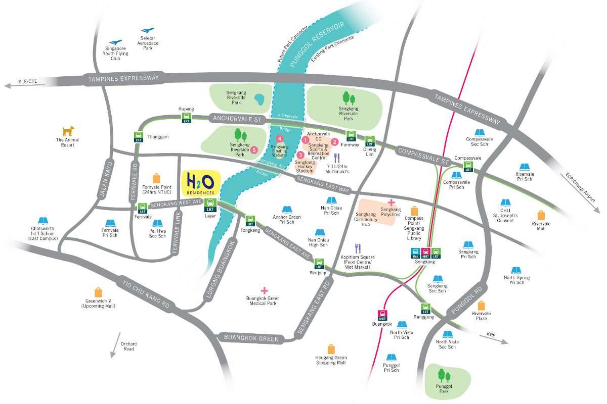 Floor Plans for H2o Residences Condo | SRX